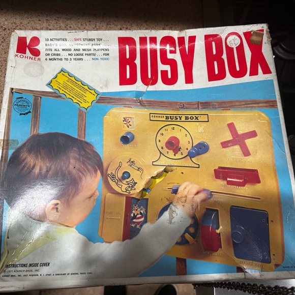 Toys | Vintage Busy Box Activity Center | Poshmark